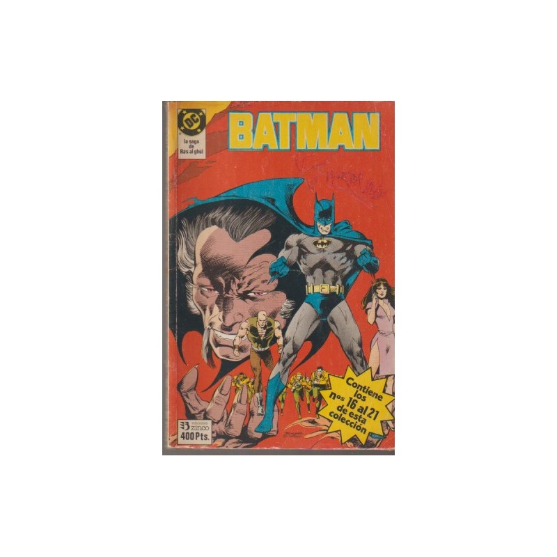 BATMAN VOL.2 EDICIONES ZINCO Nº 16 AL 21 EN UN RETAPADO