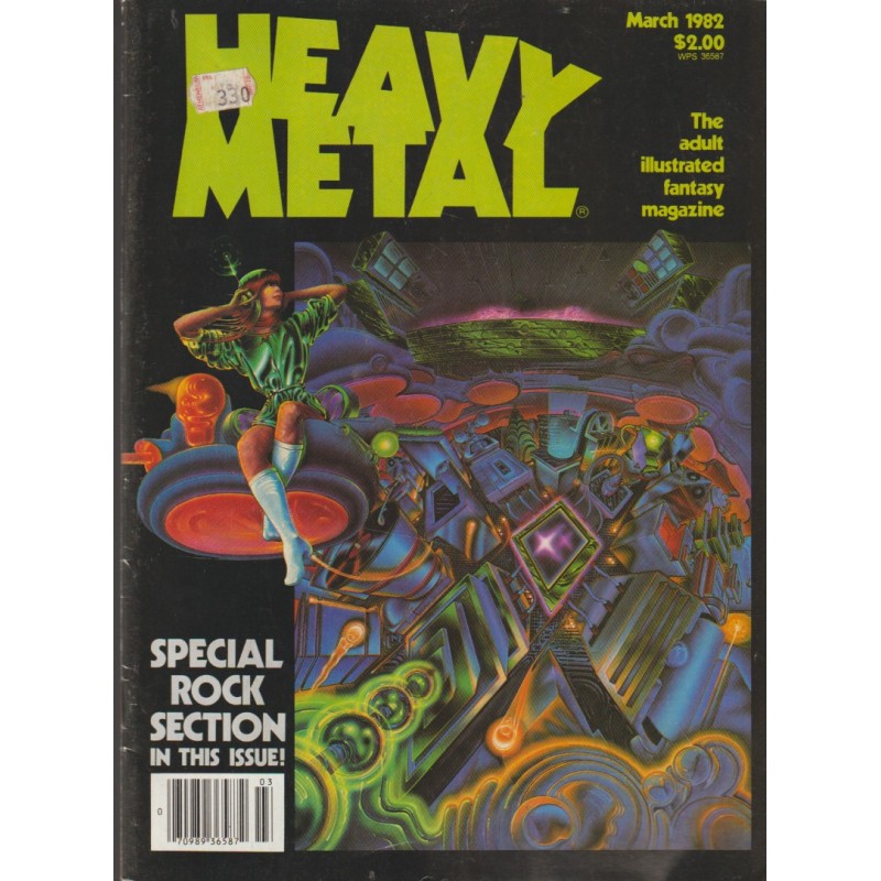 HEAVY METAL AÑO 1981 , USA , INGLES ,LOTE DE 9 REVISTA DE COMICS DE 12 ...