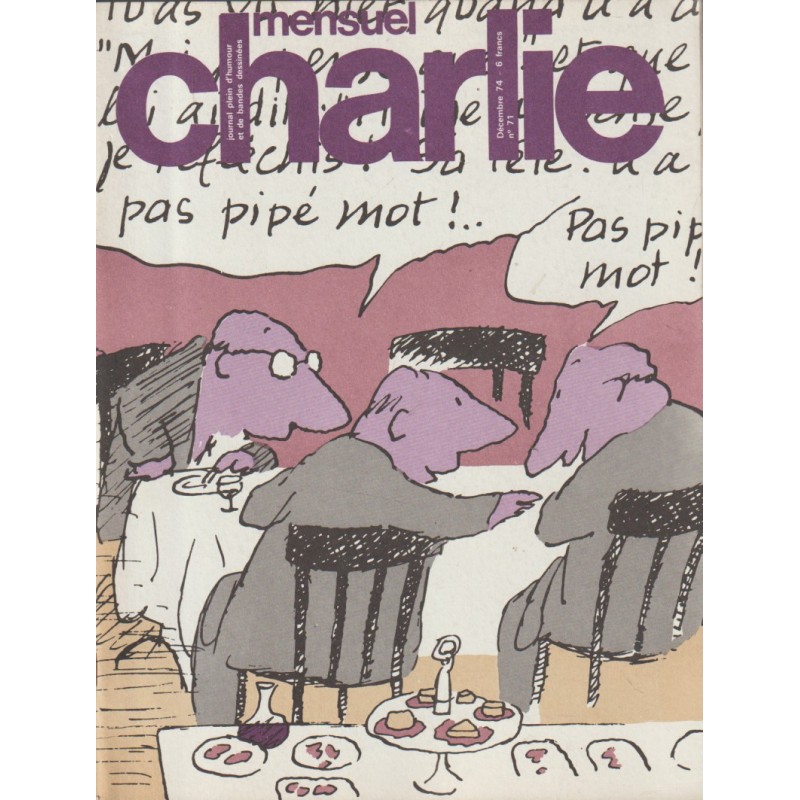 CHARLIE MENSUEL LOTE DE 21 REVISTAS DE COMICS , FRANCES , AÑOS 1972 A 1977