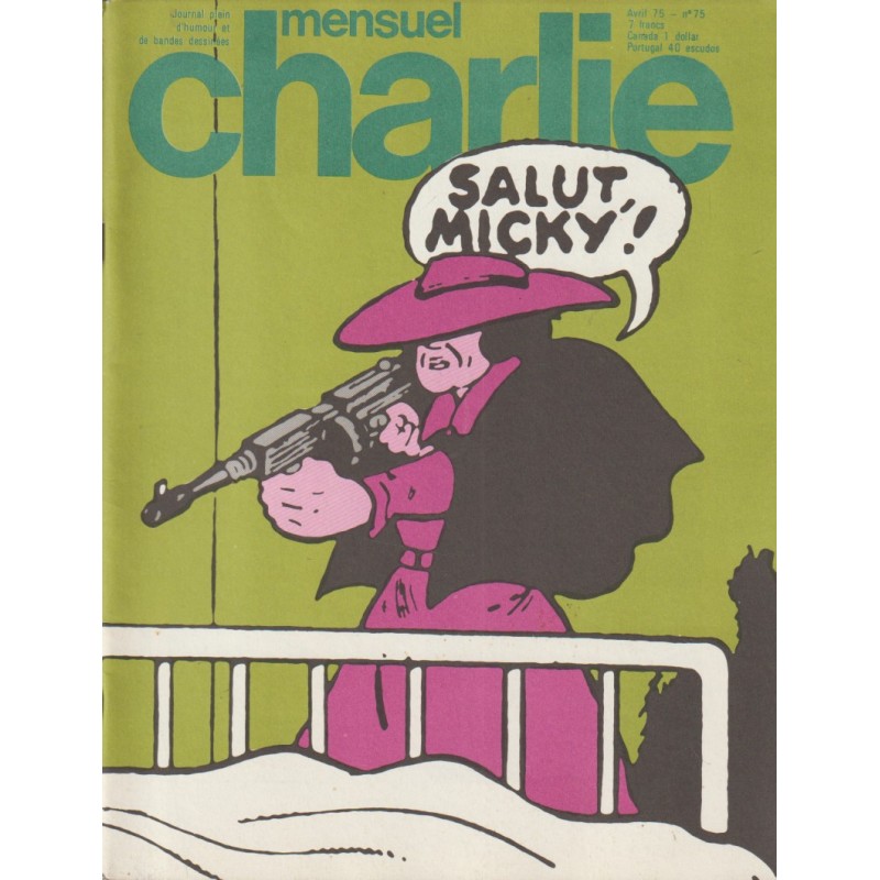 CHARLIE MENSUEL LOTE DE 21 REVISTAS DE COMICS , FRANCES , AÑOS 1972 A 1977